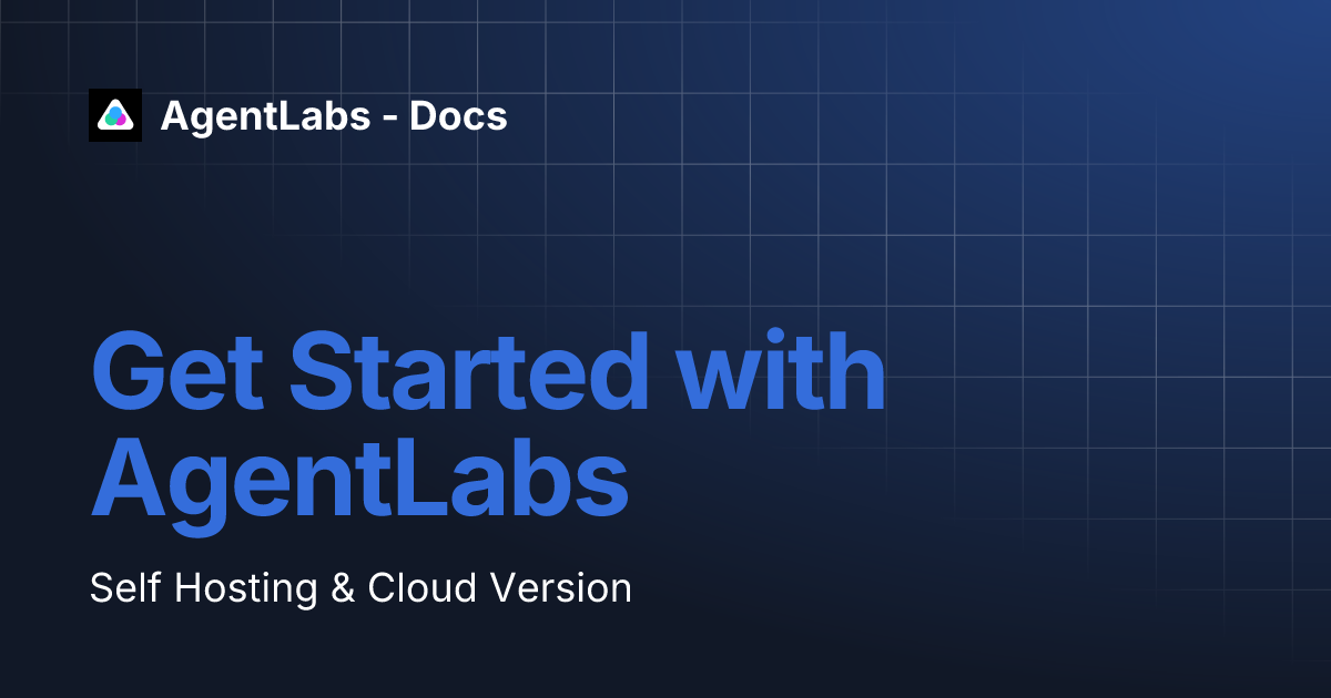 Get Started with AgentLabs | AgentLabs - Docs